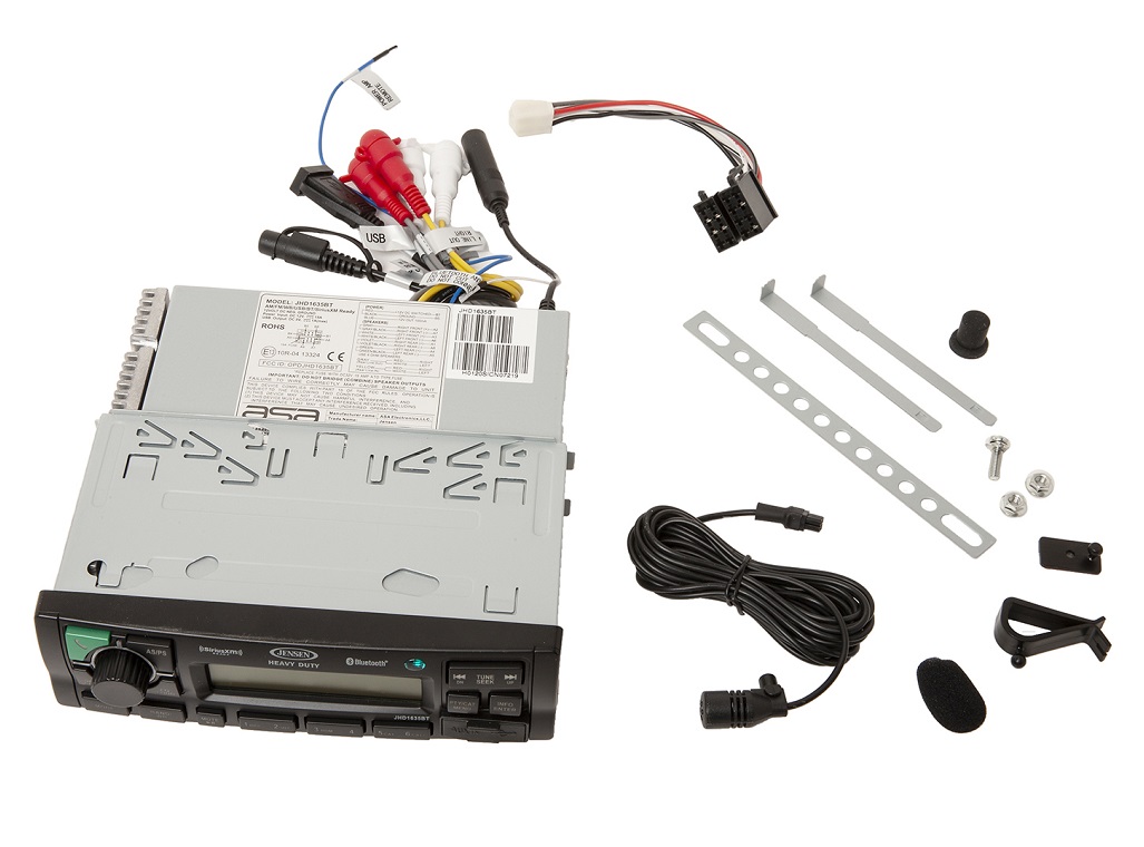 Jensen Heavy Duty AM/FM/WB/iPod & iPhone Ready Sirius XM Ready Stereo ...